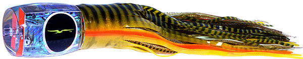 Black Bart Marlin Candy Lure - Yellow Tiger/Gold Dot- Alltackle.com