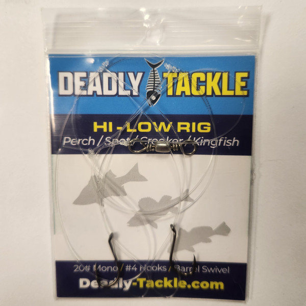 Deadly Tackle Hi-Low Rig - 6 Pack