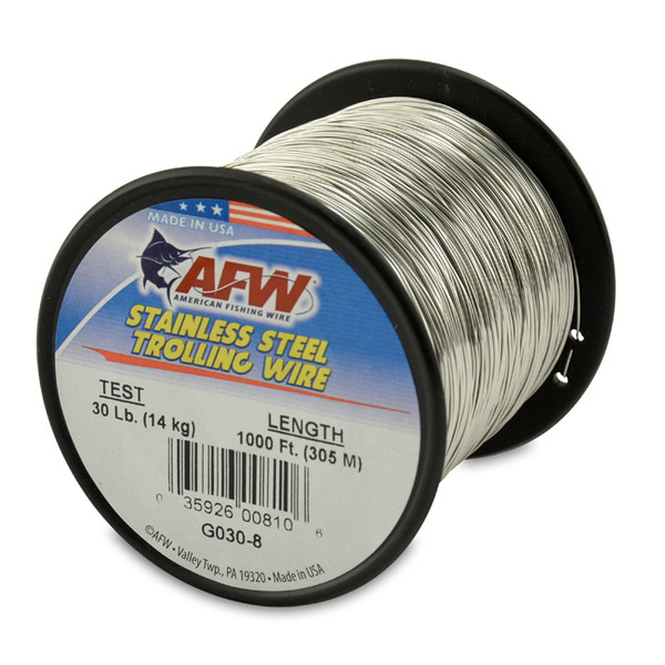 American Fishing Wire Stainless Steel Trolling Wire 1000ft Spool Test: 30