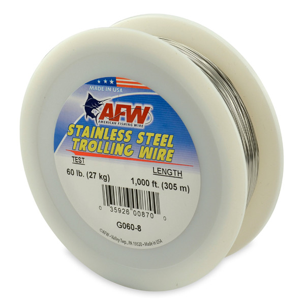 American Fishing Wire Stainless Steel Trolling Wire 1000ft Spool Test: 60