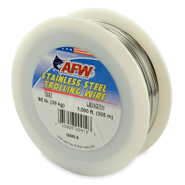 American Fishing Wire Stainless Steel Trolling Wire 1000ft Spool Test: 85