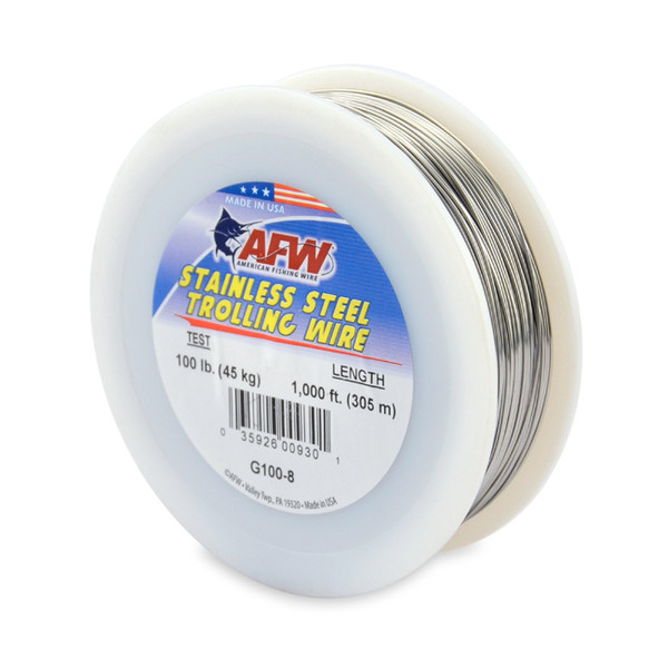 American Fishing Wire Stainless Steel Trolling Wire 1000ft Spool Test: 100