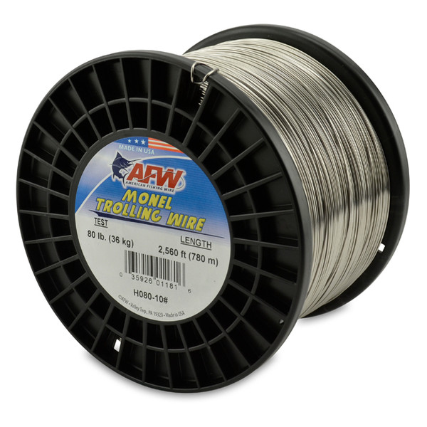 American Fishing Wire Monel Trolling Wire 10 Pound Spool Test 80