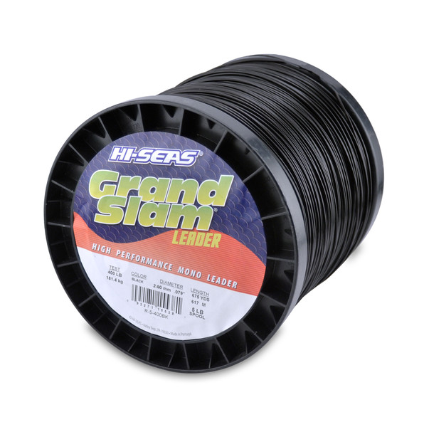 Hi Seas Grand Slam Leader 5lb Spool Black Test: 400