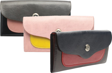 Fold Over Wallet with Magnetic Clasp