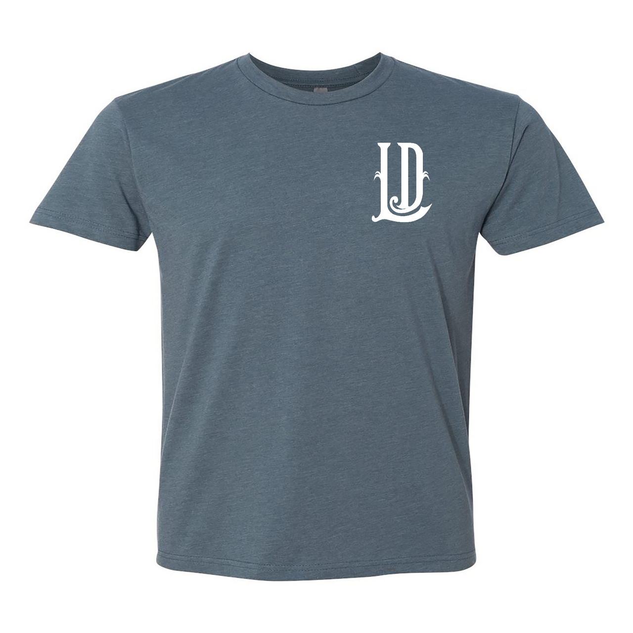 LD Script Back White Font T Shirt