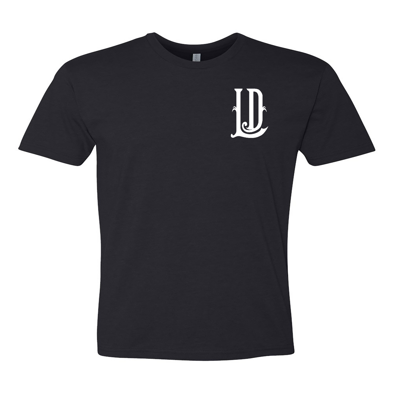 LD Script Back White Font T Shirt