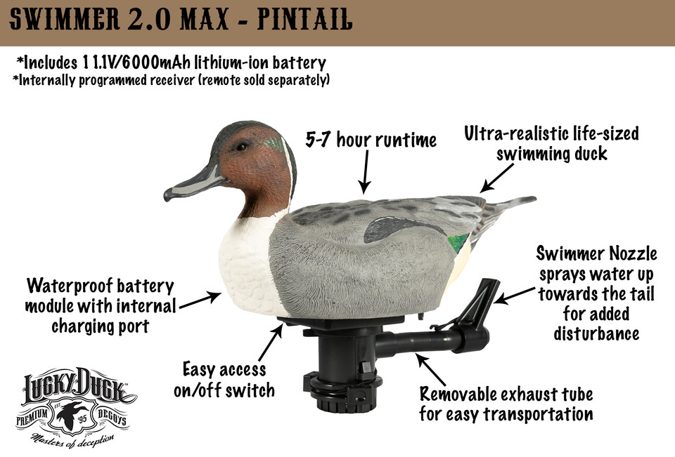 Shop HDI Super Swimmer 2.0 Max Pintail Drake Decoy