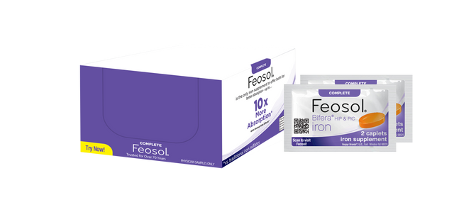 FEOSOL Complete - Iron Supplement - 2ct Sample kit of 25