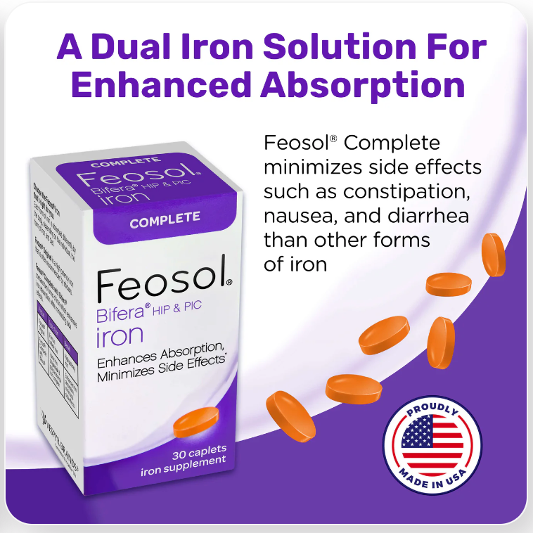 FEOSOL Complete - Iron Supplement - 2ct Sample kit of 25