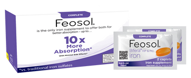 FEOSOL Complete - Iron Supplement - 2ct Sample kit of 25
