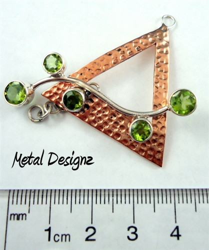 Copper Wave Bar Toggle - Triangle - Metal Designz