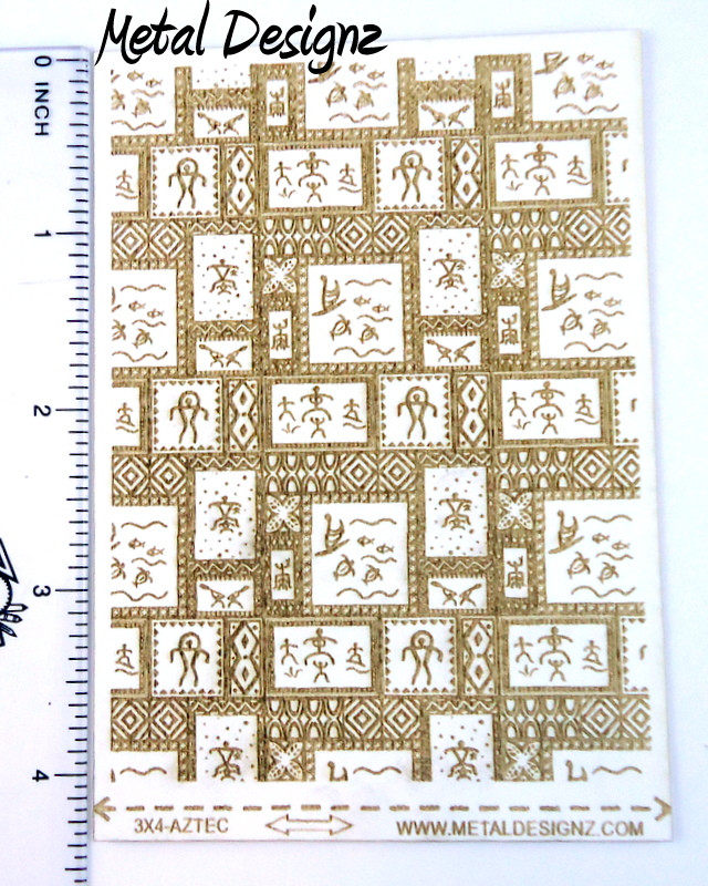 Laser Cut Texture Paper - Aztec - Metal Designz