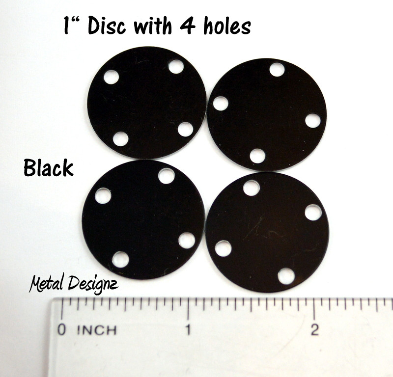 Aluminum Discs with 4 holes - Metal Designz