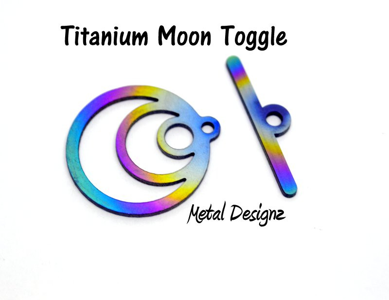 Laser Cut Titanium Toggle - Moon Toggle and Large Toggle Bar - Metal ...