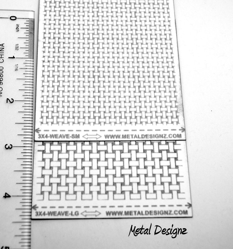 Laser Cut Texture Paper -Weave - Metal Designz