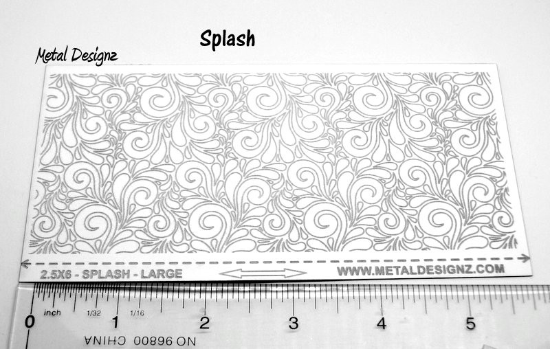 Laser Cut Texture Paper -Splash - Metal Designz