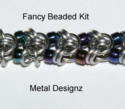 Fancy Beaded Bracelet Kit - Metal Designz