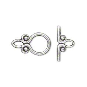 12mm Round Toggle Clasp - Bright Colour Options - Metal Designz