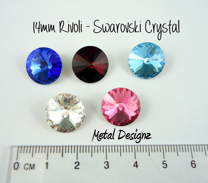 Rivoli 14mm - Swarovski Crystal - Sold individually - Metal Designz