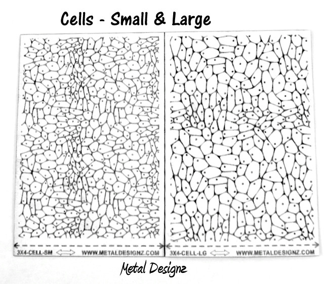 Laser Cut Texture Paper - Cells - Metal Designz