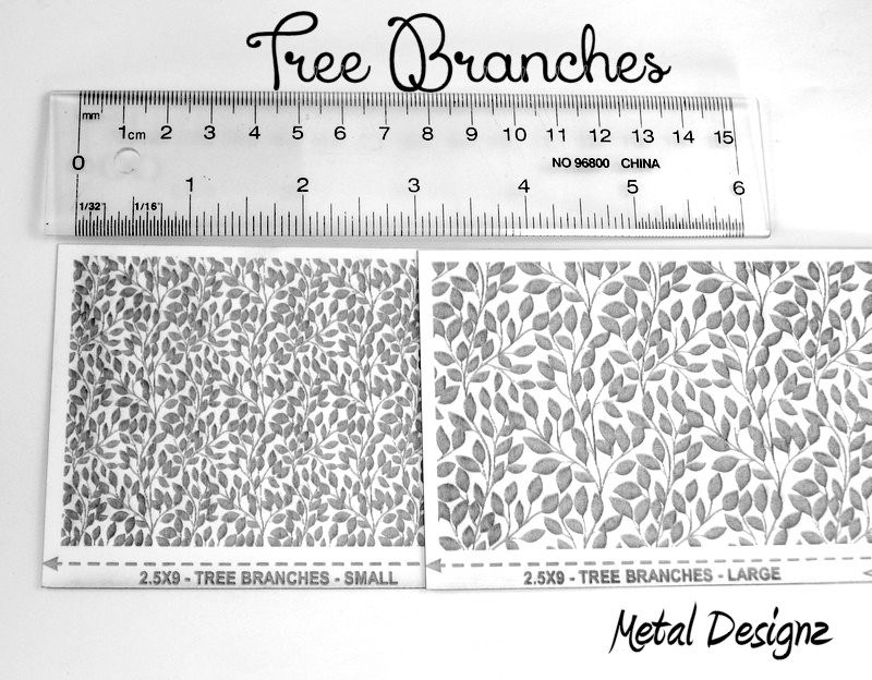 Laser Cut Texture Paper - Tree Branches - Metal Designz