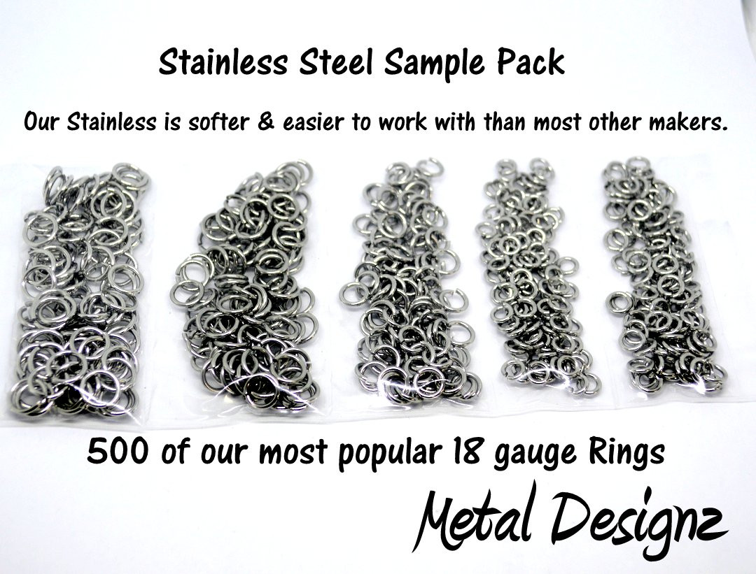 Jump Rings - Saw cut Premium Quality chainmail rings, clean & polished