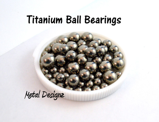 Anodized Titanium Ball Bearings -Packs of 10 - Metal Designz