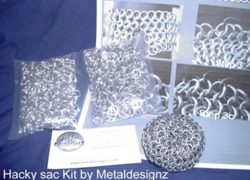 Bright Aluminum Hackey Sac Kit - Metal Designz