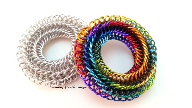 Infinity Rose Kit - Fidget Toy or Bracelet - Rings only - Metal Designz