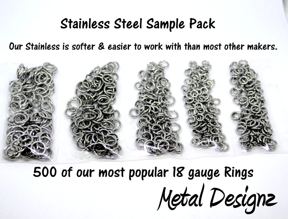 Jump Rings - Saw cut Premium Quality chainmail rings, clean & polished