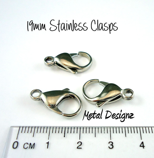 Stainless Steel Clasp 19mm - Metal Designz