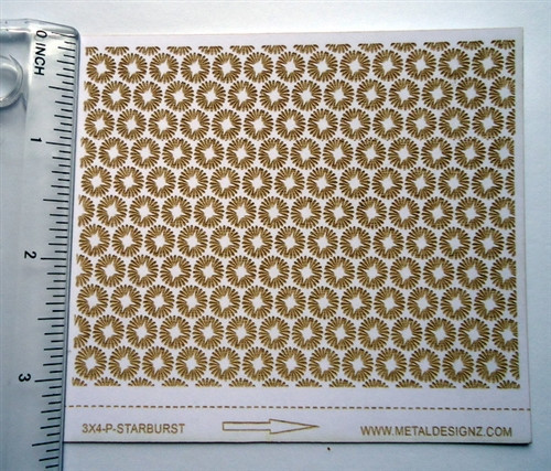 Laser Cut Texture Paper -Starburst - Metal Designz