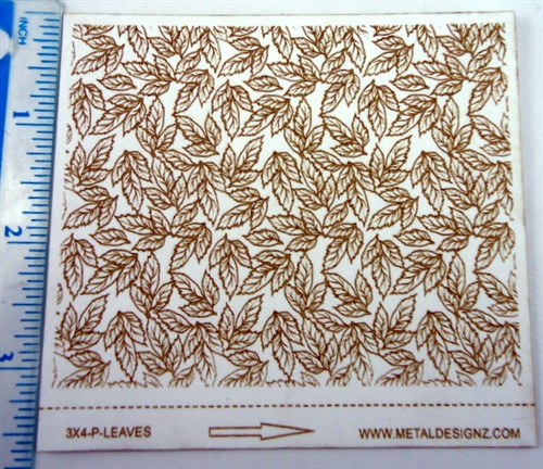 Laser Cut Texture Paper -Leaves - Metal Designz
