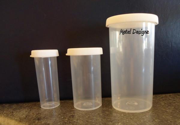 Snap Cap Storage Bottles - three sizes available! - Metal Designz