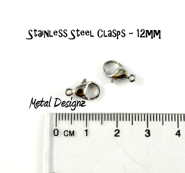 Stainless Steel Clasp 12mm - Metal Designz