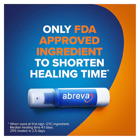 Abreva Cold Sore Treatment Cream Pump or Tube - 0.07oz | Oral Care