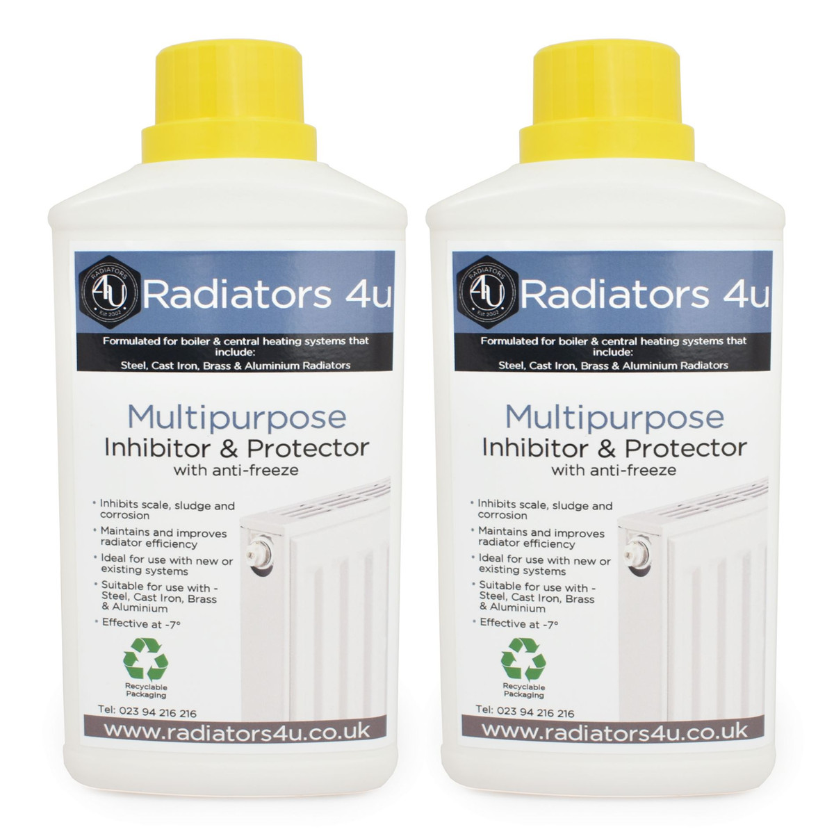 Multipurpose Radiator Inhibitor & Protector 500ml (Two Bottles)