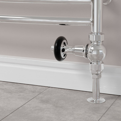 Alfriston Traditional TRV Straight Chrome Thermostatic Radiator Valves ...
