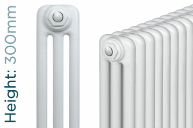 MHS Multisec 3 Column Horizontal Radiator H300mm x W1634mm White