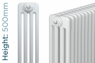 MHS Multisec 4 Column Horizontal Radiator H500mm x W208mm White