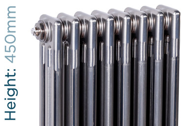 Infinity Raw 3 Column Radiator 4 Sections H450mm X W208mm