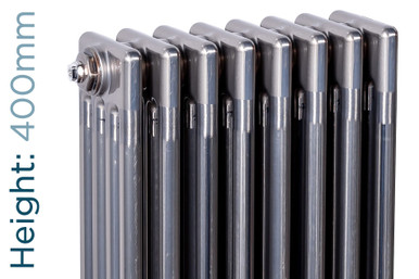 Infinity Raw 4 Column Radiator 5 Sections H400mm X W254mm