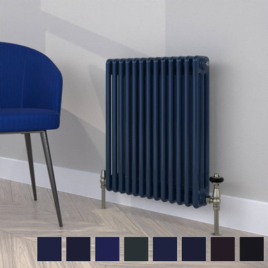 Classic Navy 3 Column Radiator H600mm x W1220mm