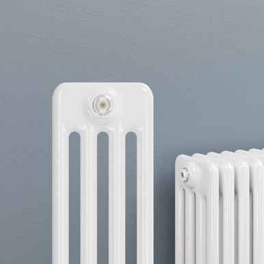 Infinity White 4 Column Radiator 4 Sections H400mm X W208mm