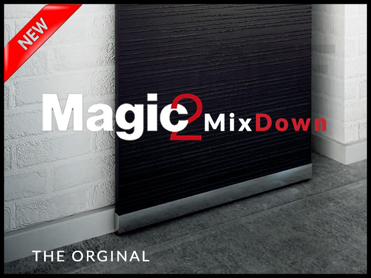 Magic 2 - Wall Mounted, Concealed sliding system for wood door