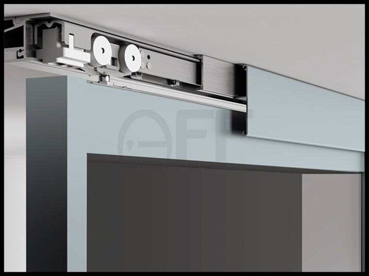 Magic 2 / 1100 - Concealed sliding system for wood door - AFF-USA Inc.