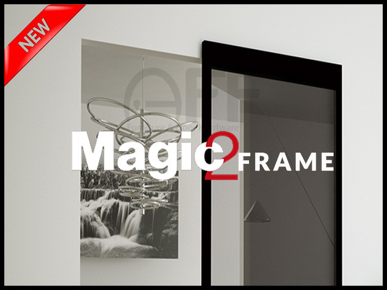 Magic 2 / 1800 - Concealed sliding system for barn wood door - AFF-USA Inc.