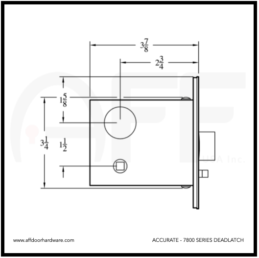 Accurate No. 7804 Deadlatch - By key outside, handle inside. No hold ...