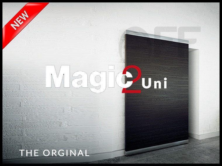 Magic 2 / 1800 - Concealed sliding system for barn wood door - AFF-USA Inc.
